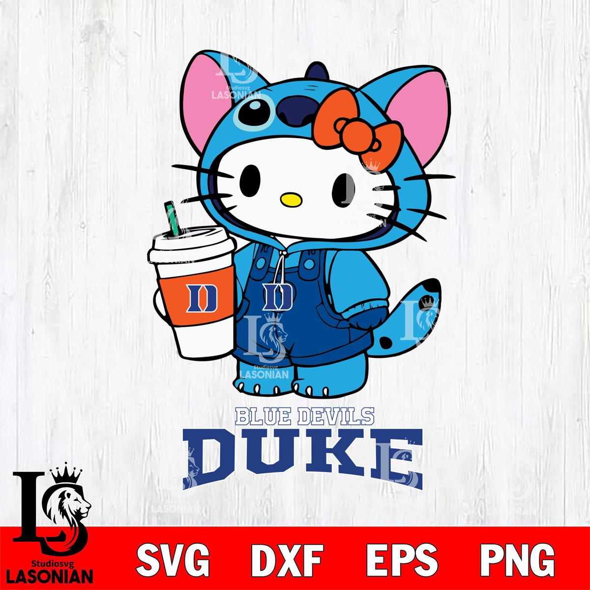 Duke Blue Devils Hello Kitty Stitch – lasoniansvg