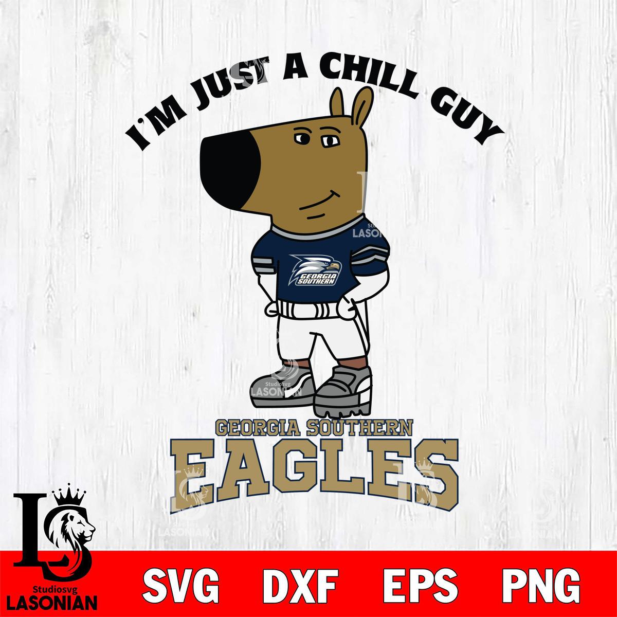 Georgia Southern Eagles I'm Just A Chill Guy Football – lasoniansvg