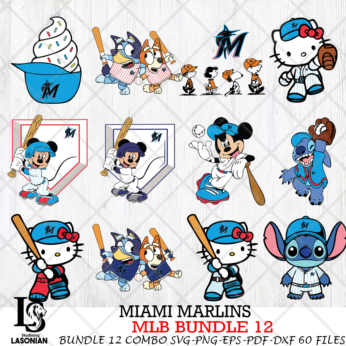 Miami Marlins MLB Bundle 12 – lasoniansvg