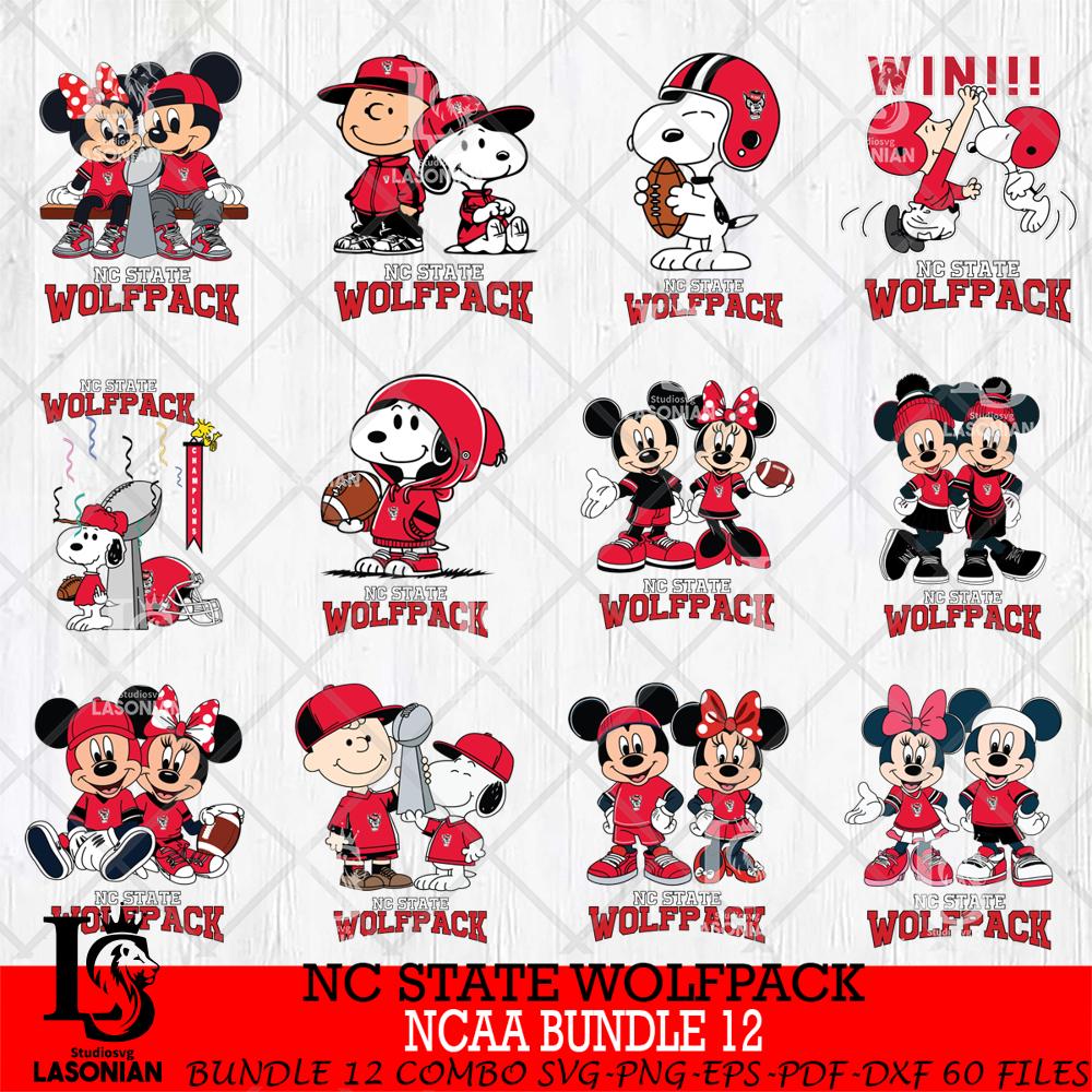 NC State Wolfpack NCAA Bundle 12 – lasoniansvg