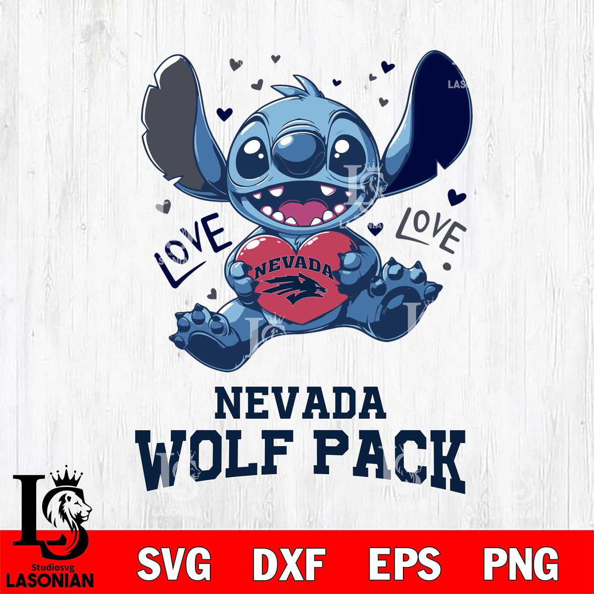 Nevada Wolf Pack Love Stitch – lasoniansvg
