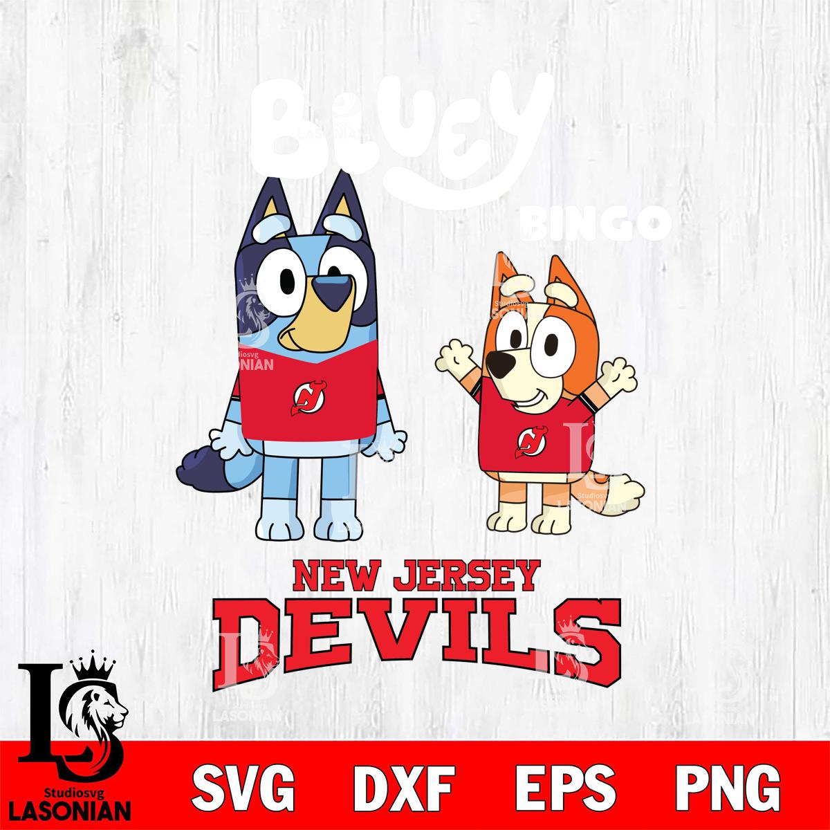 New Jersey Devils Bluey & Bingo 4 – lasoniansvg
