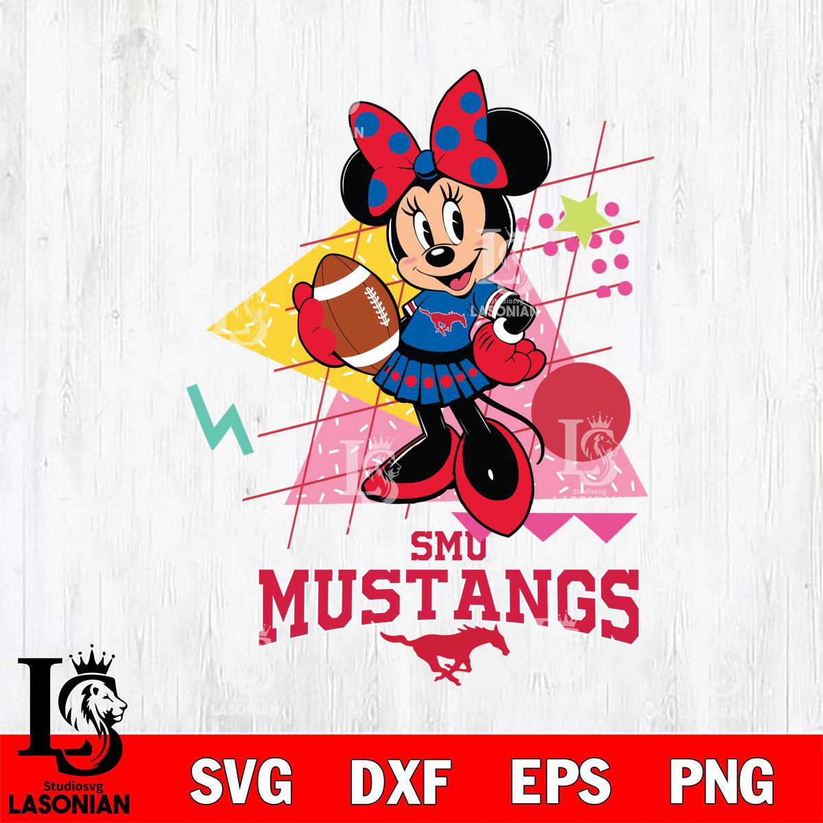 SMU Mustangs Minnie Mouse Sport – lasoniansvg