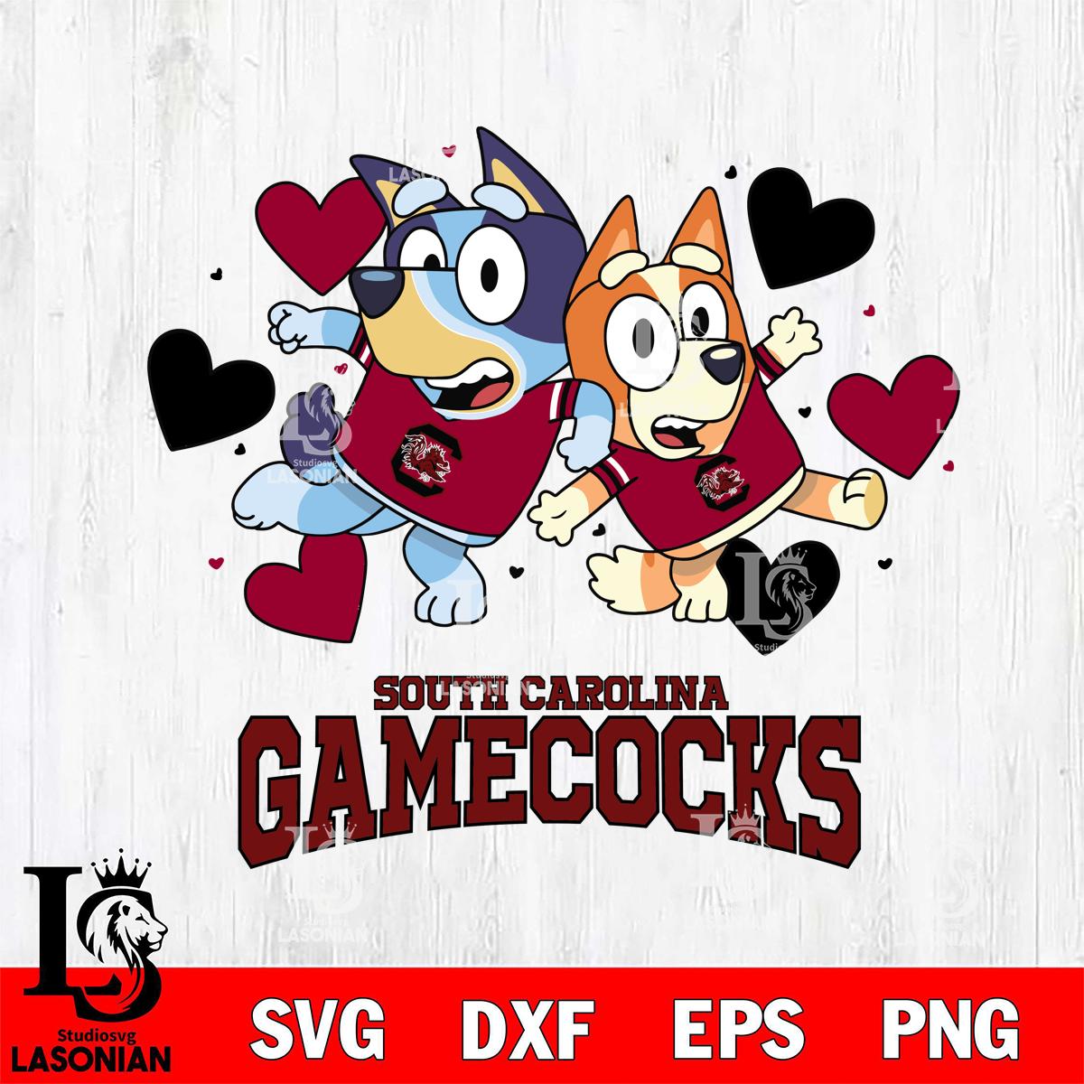 South Carolina Gamecocks Bluey & Bingo 10 – lasoniansvg