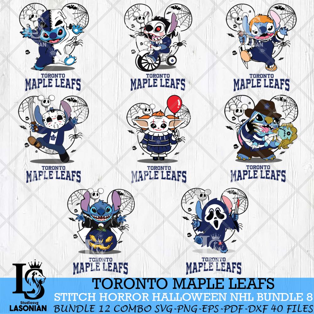Toronto Maple Leafs Stitch Halloween Bundle 8 SVG – lasoniansvg