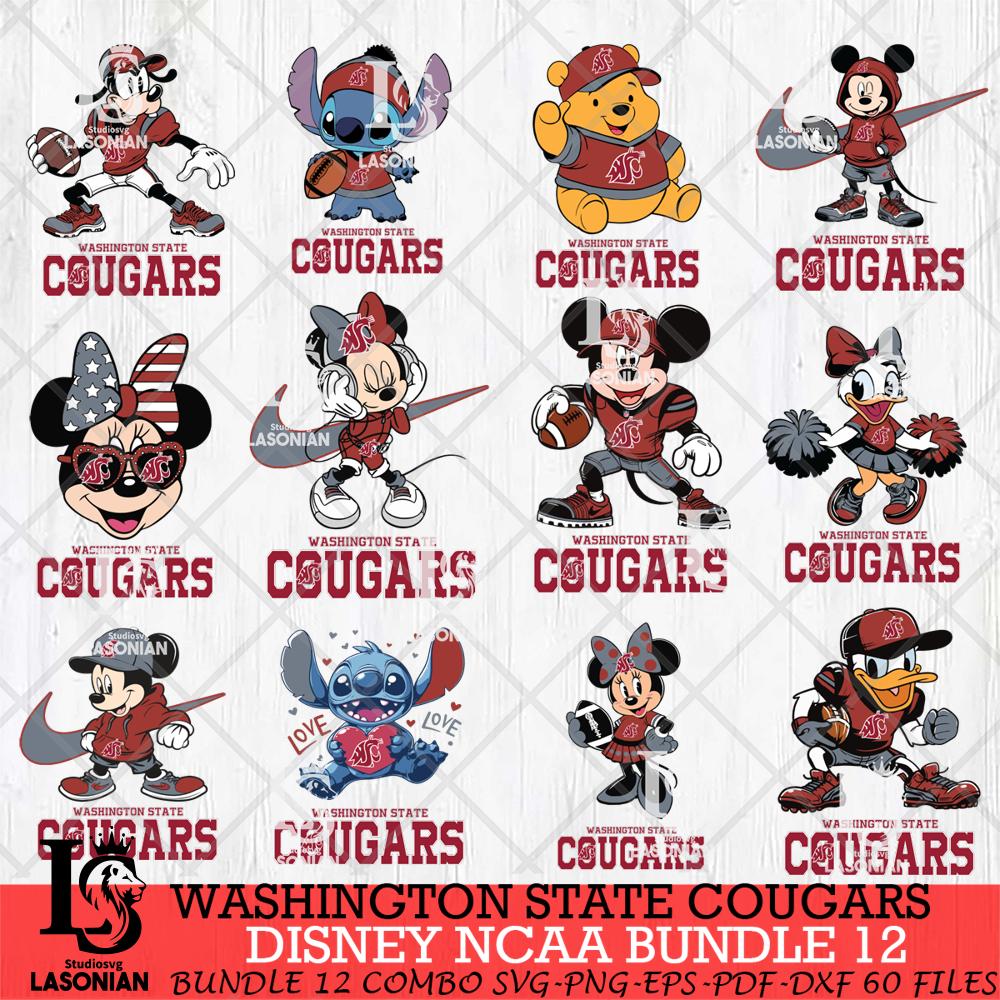 Washington State Cougars Disney NCAA Bundle Svg PNG 12 – lasoniansvg