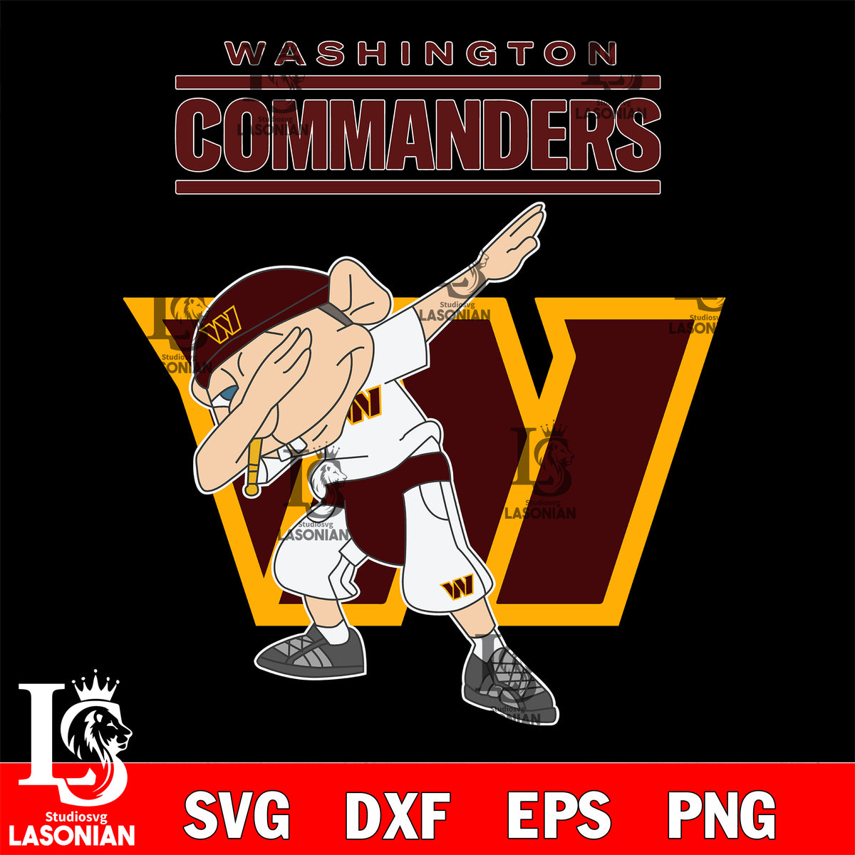 Washington Commanders NFL Football Jeffy Dabbing Sports For Fans svg ...