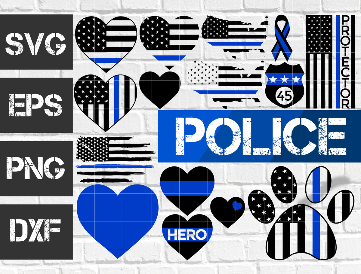 13 bundle Police vector random new svg eps dxf png file – lasoniansvg