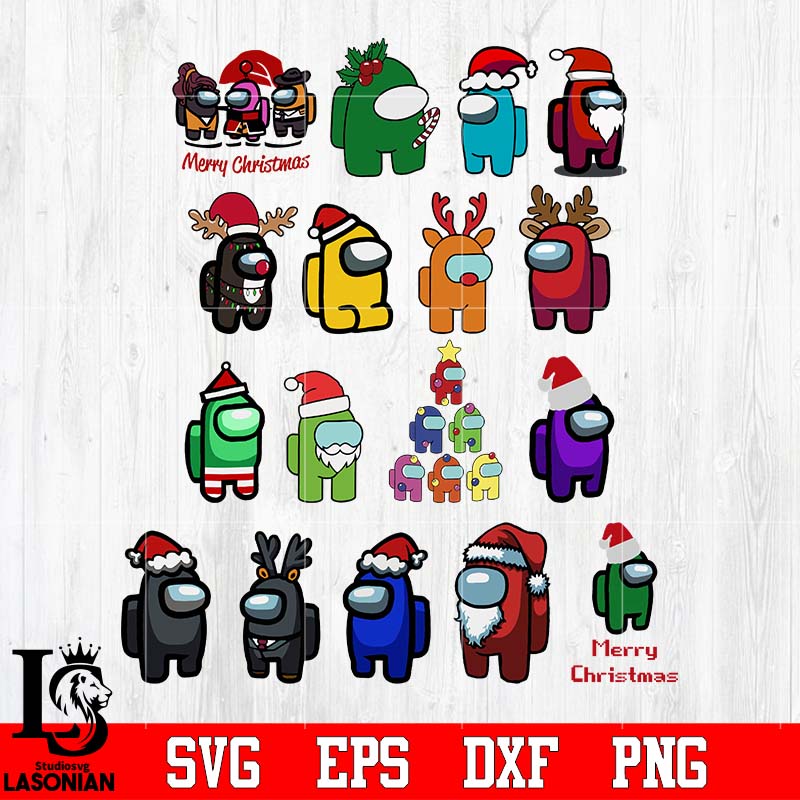 Big bundle Christmas astronaut Among US svg eps dxf png file – lasoniansvg