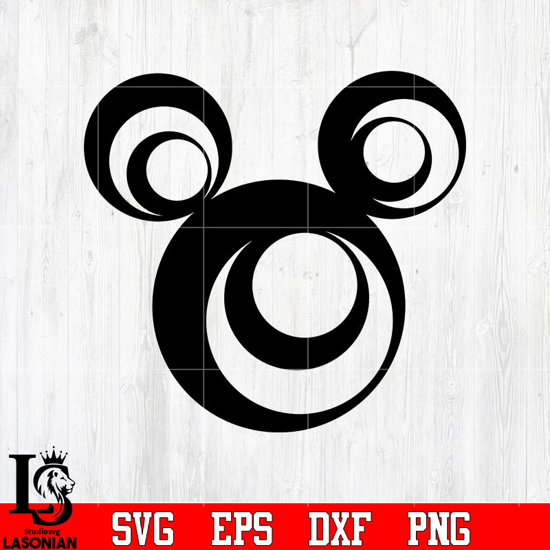 mickey mouse outline vector