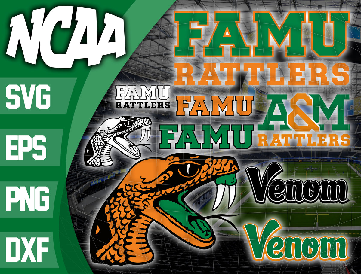 Bundle Logo Florida A&M Rattlers svg eps dxf png file – lasoniansvg