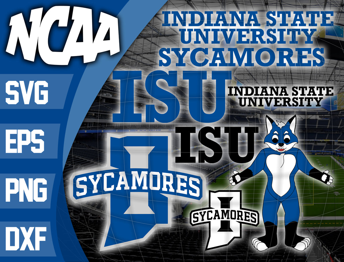 Bundle Logo Indiana State Sycamores svg eps dxf png file – lasoniansvg