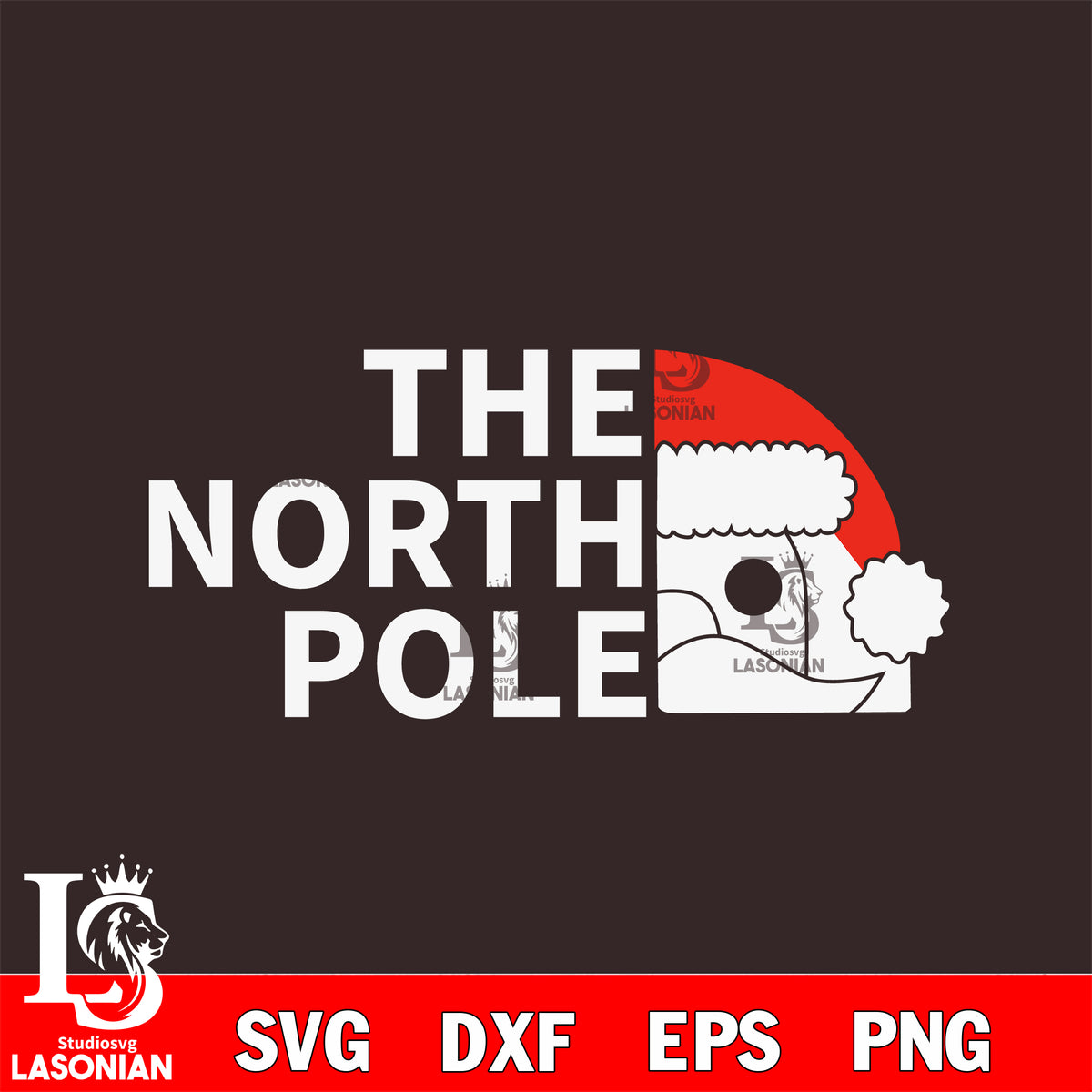 The NORTH POLE Santa Christmas svg eps dxf png file, digital download ...