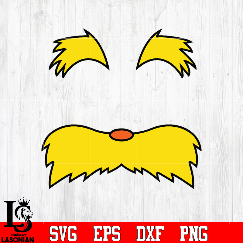 lorax mask printable