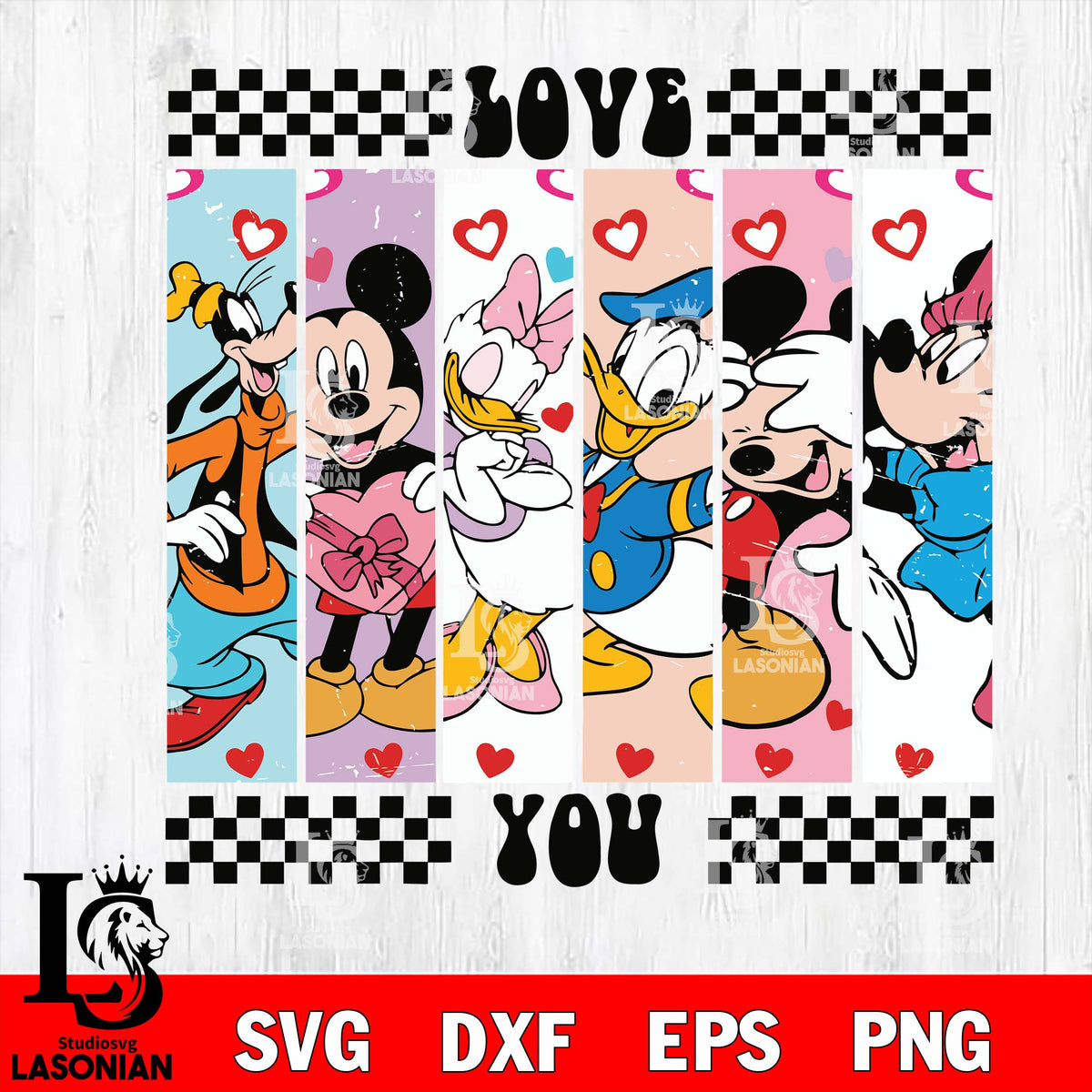 Love you valentine's day svg , Disney valentine's day svg eps dxf png ...
