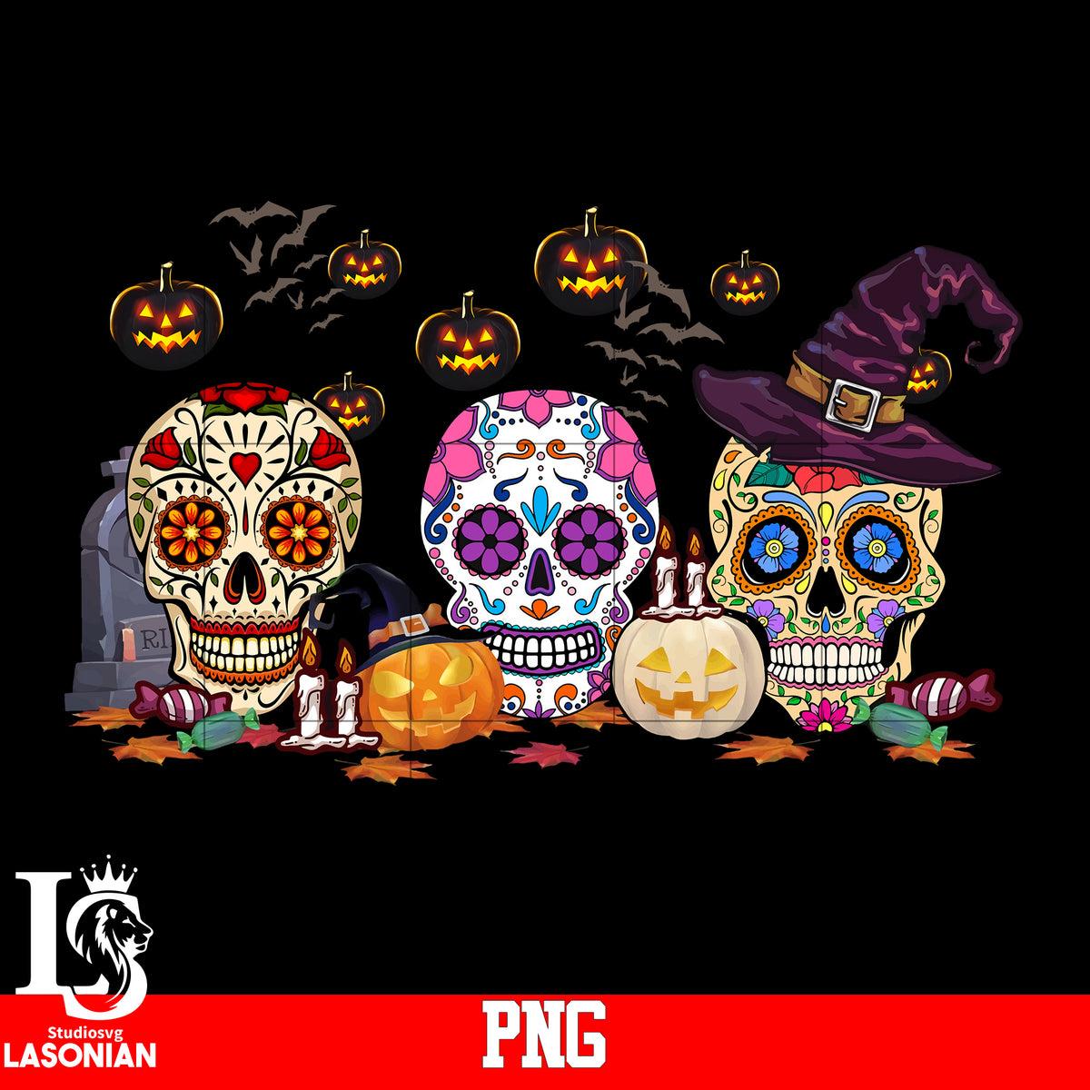Skull Halloween PNG file – lasoniansvg