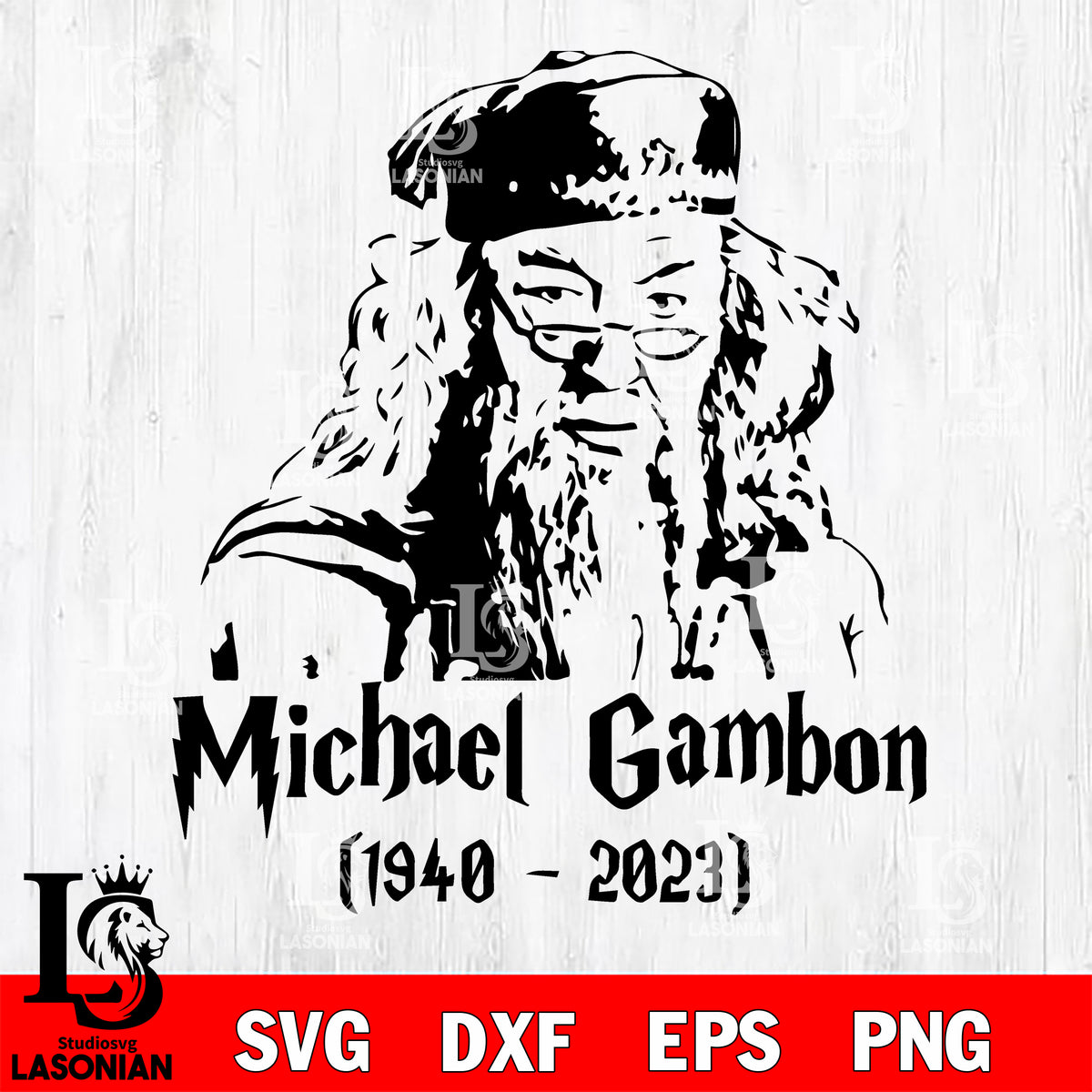 Dumbledore Harry Potter svg ,Michael Gambon svg eps dxf png file, digi ...