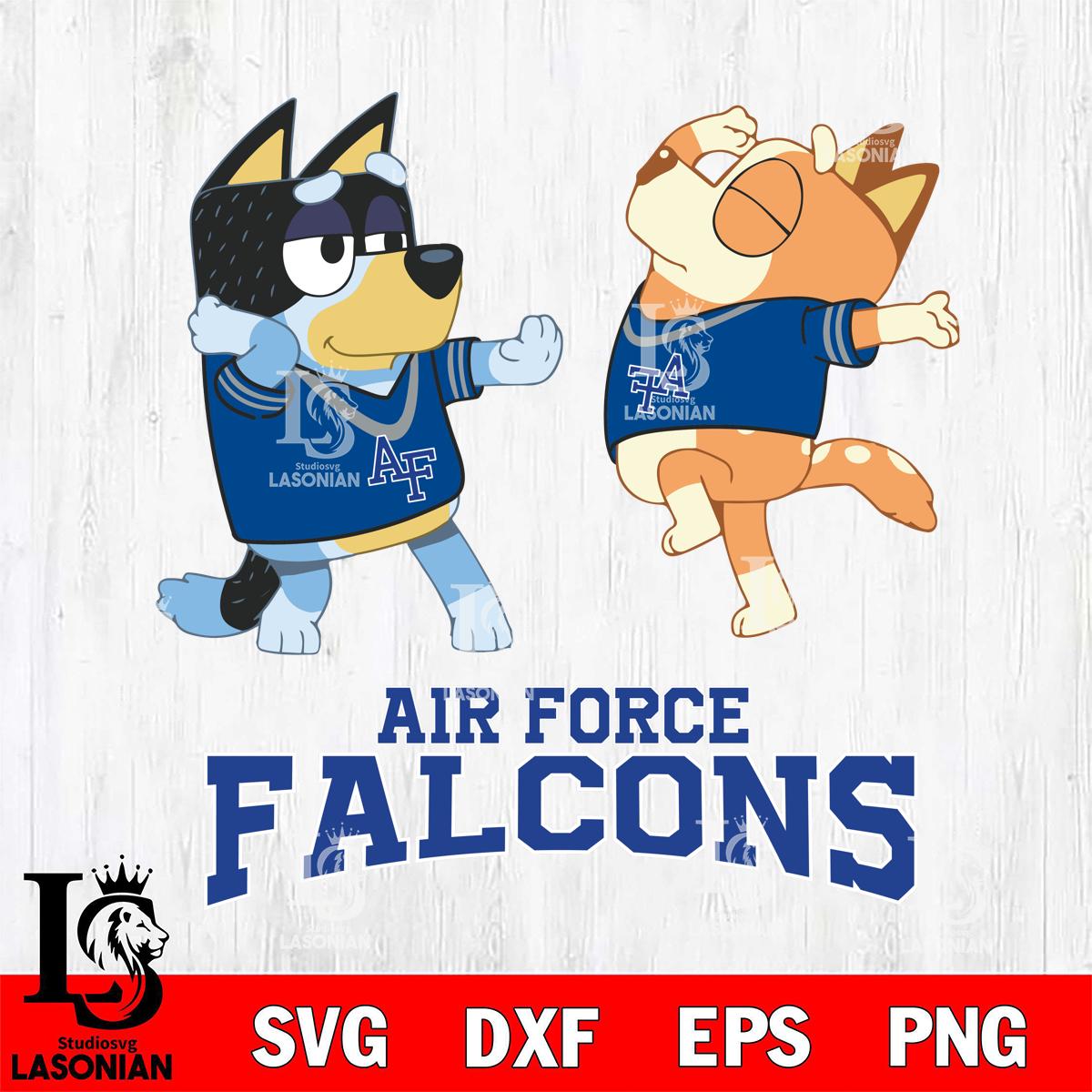 Air Force Falcons Bluey Dance – lasoniansvg