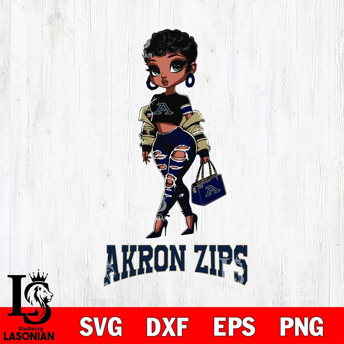 Akron Zips Beautiful Black Fan Girl – lasoniansvg