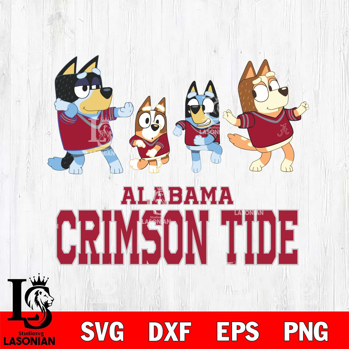 Alabama Crimson Tide Bluey Dance Mode Squats – lasoniansvg