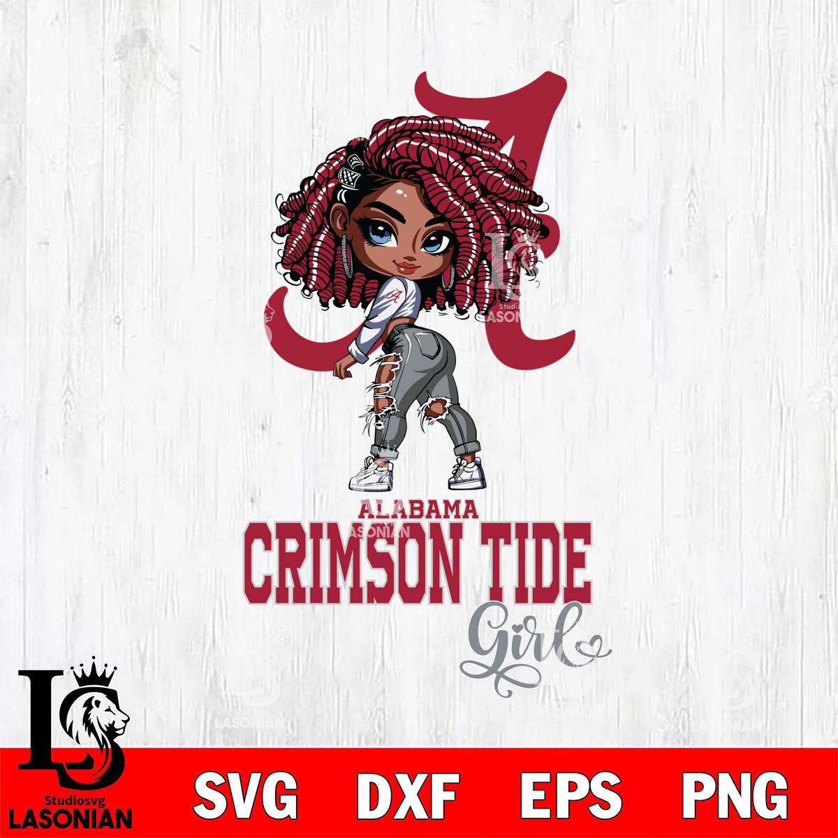 Alabama Crimson Tide Fan Girl – lasoniansvg