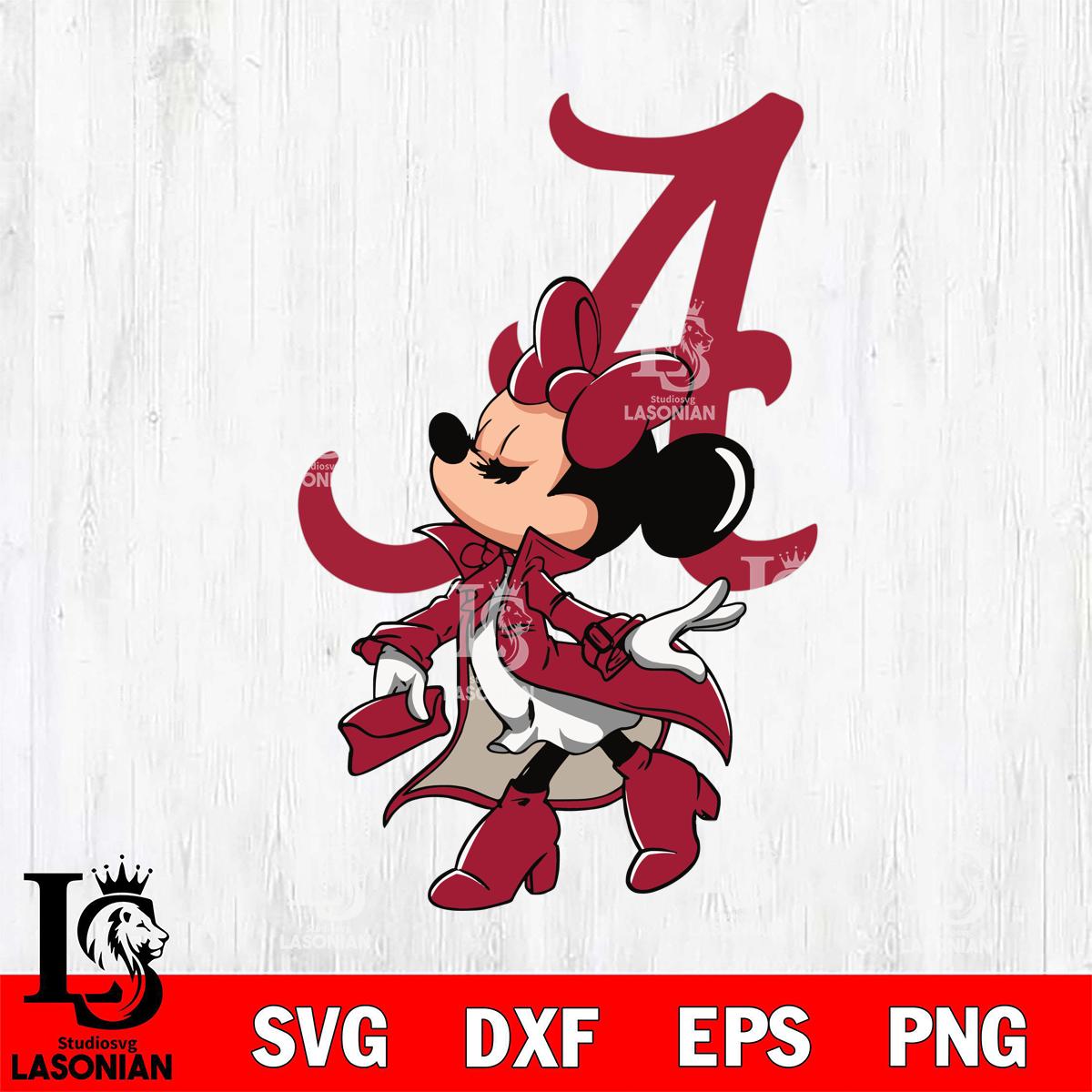 Alabama Crimson Tide Glamorous Minnie – lasoniansvg