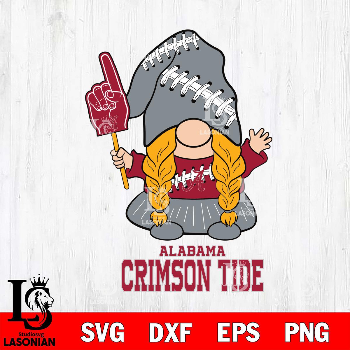 Alabama Crimson Tide Gnomes Fan – lasoniansvg