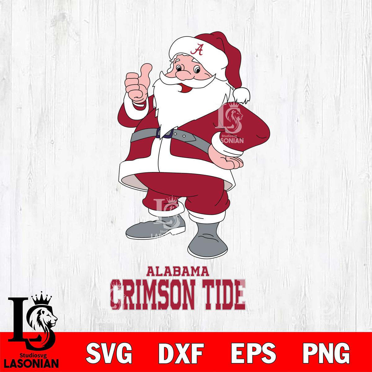 Alabama Crimson Tide Santa claus – lasoniansvg
