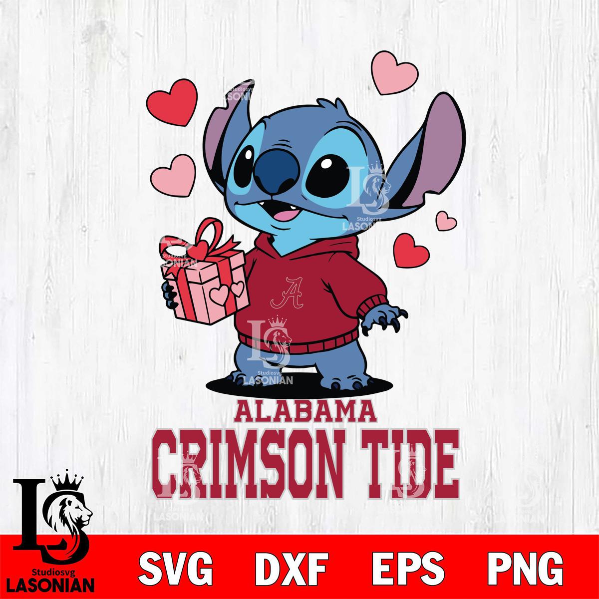 Alabama Crimson Tide Stitch gift Digital Download, NCAA SVG DXF EPS PNG ...