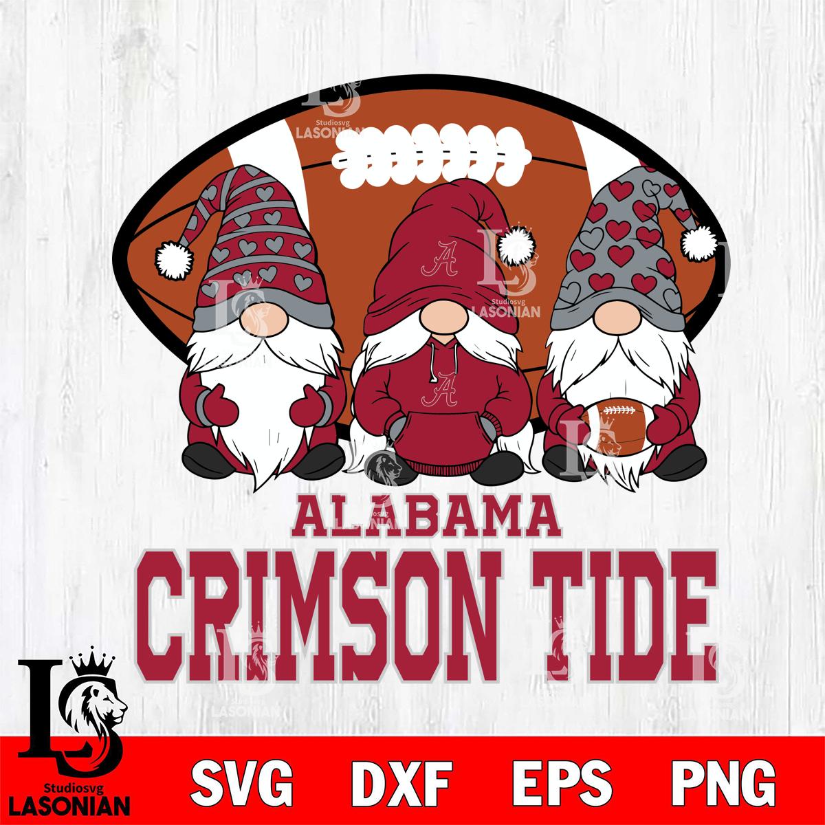Alabama Crimson Tide Three Gnome Football – lasoniansvg
