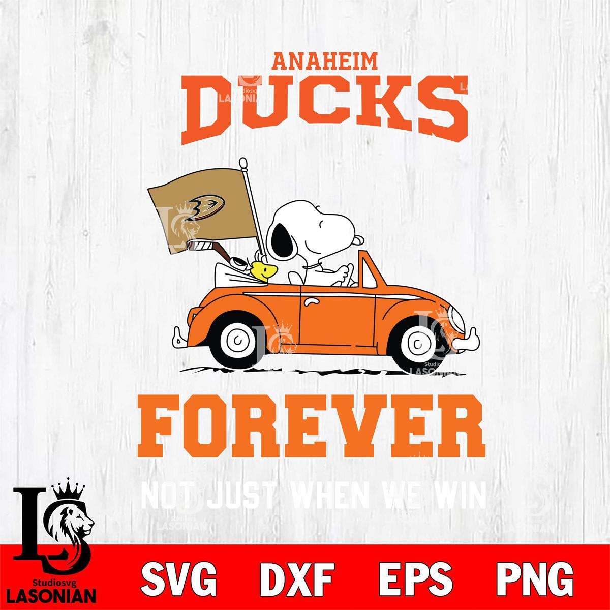 Anaheim Ducks Snoopy and Charlie Brown Car – lasoniansvg