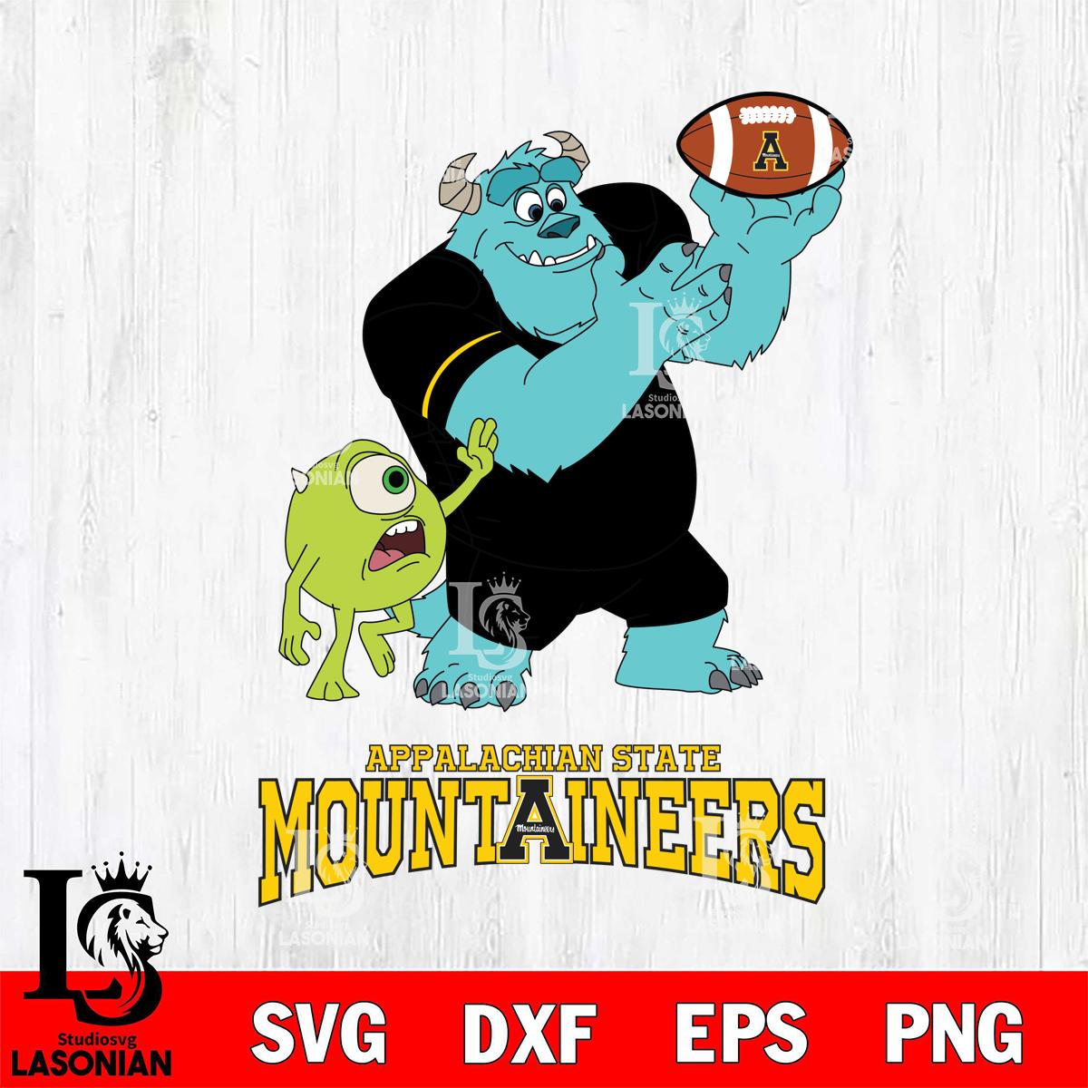 Appalachian State Mountaineers Sully & Mike Football – lasoniansvg