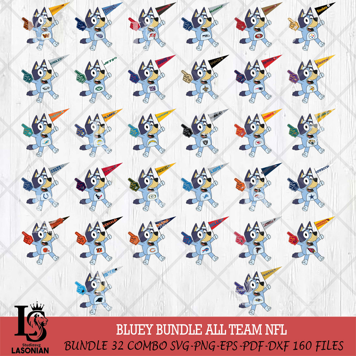 Bluey Flag Football NFL – lasoniansvg