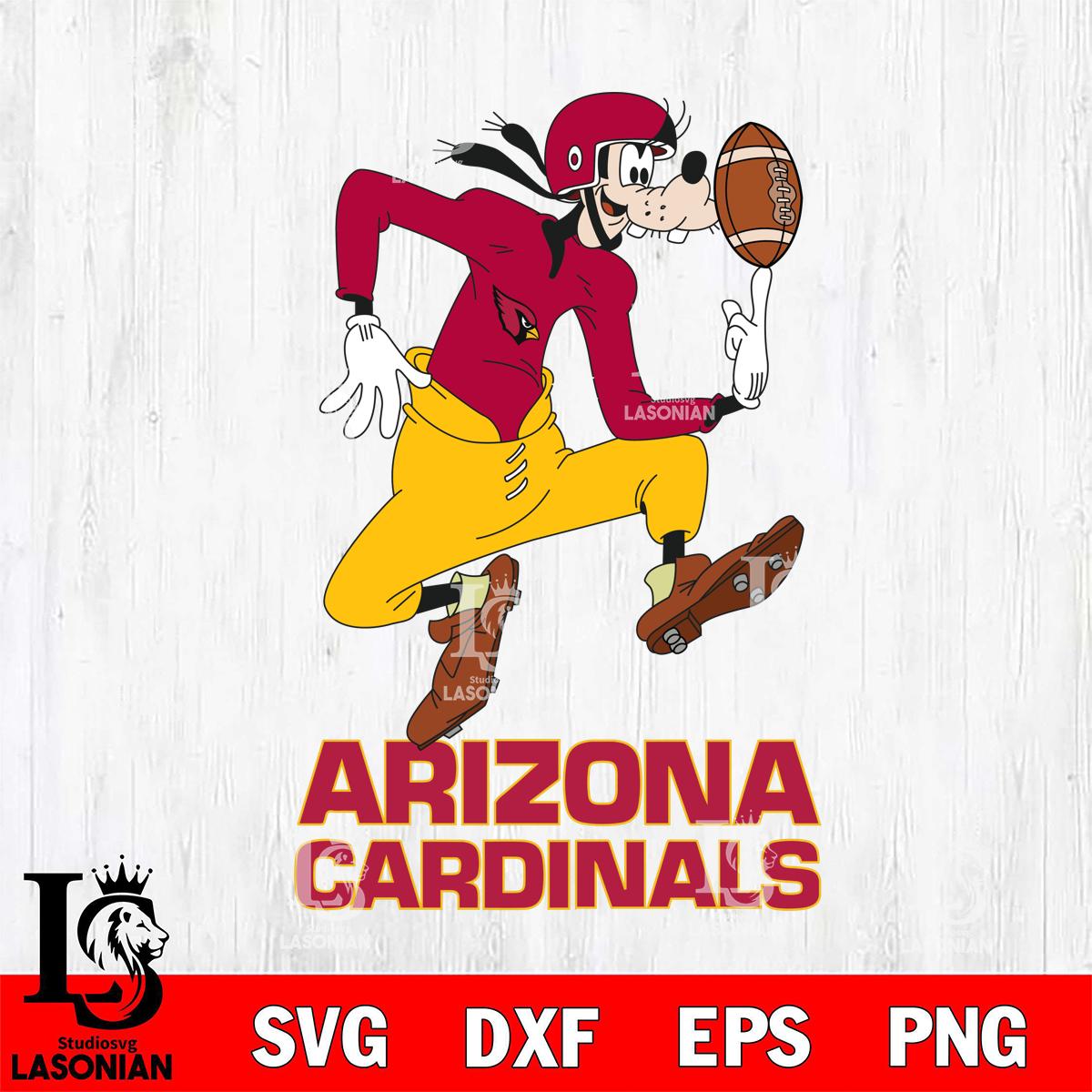 Arizona Cardinals Goofy Circus Football – lasoniansvg