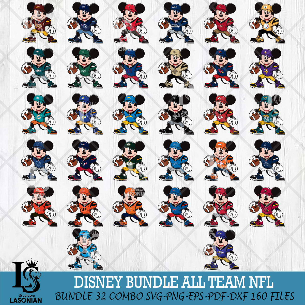 Mickey Mouse NFL – lasoniansvg