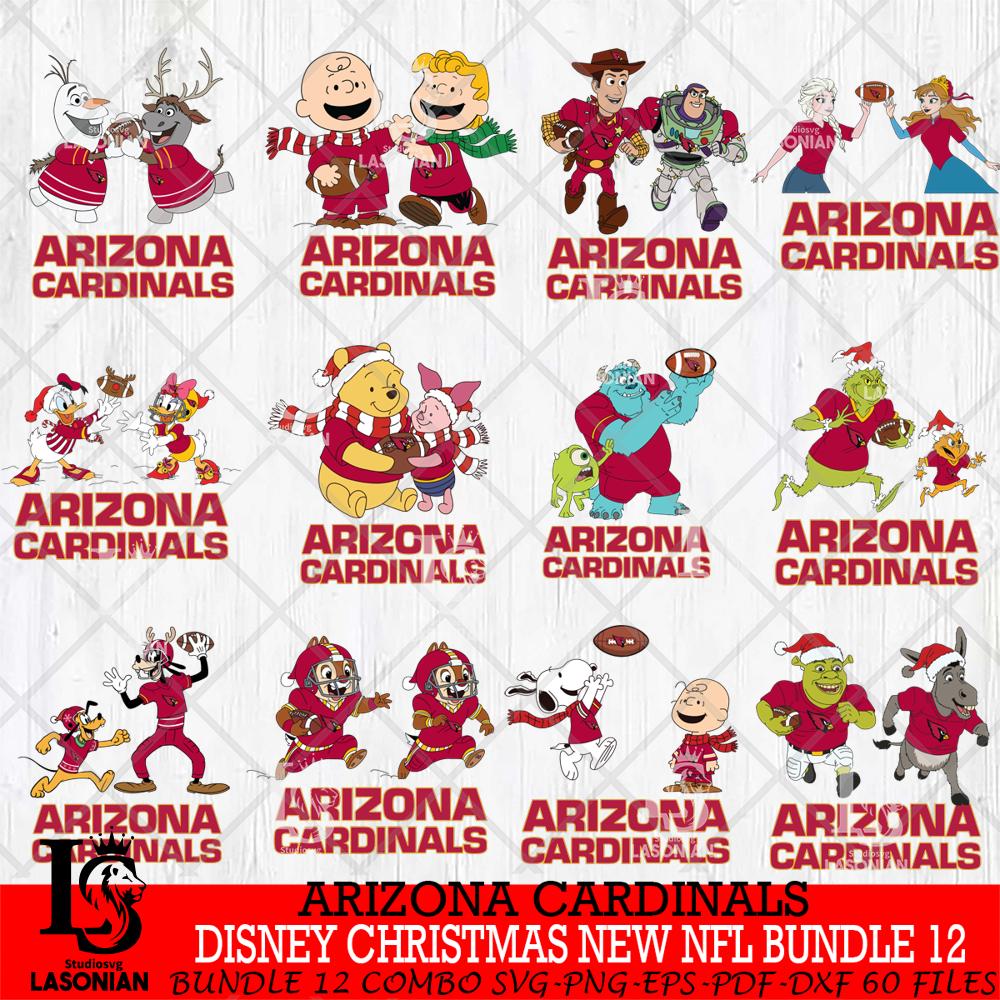 Arizona Cardinals Disney Christmas New NFL Bundle 12 – lasoniansvg