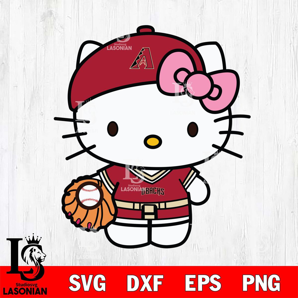 Arizona Diamondbacks Hello Kitty Pink Cute – lasoniansvg