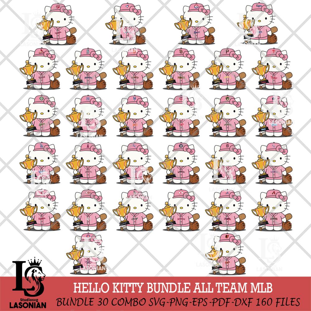 Hello Kitty Pink baseball Champion MLB – lasoniansvg