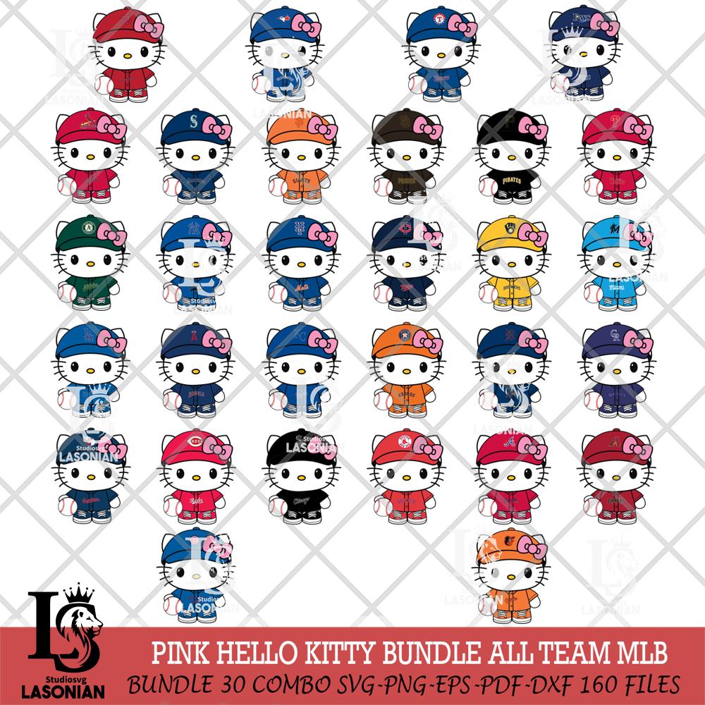 Hello Kitty hold the baseball MLB – lasoniansvg