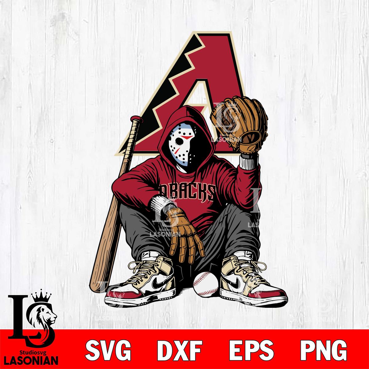 Arizona Diamondbacks MLB Jason Voorhees Halloween SVG – lasoniansvg