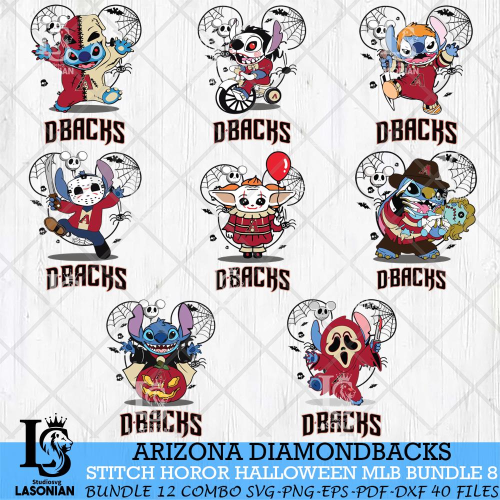 Arizona Diamondbacks Stitch Halloween Bundle MLB – lasoniansvg
