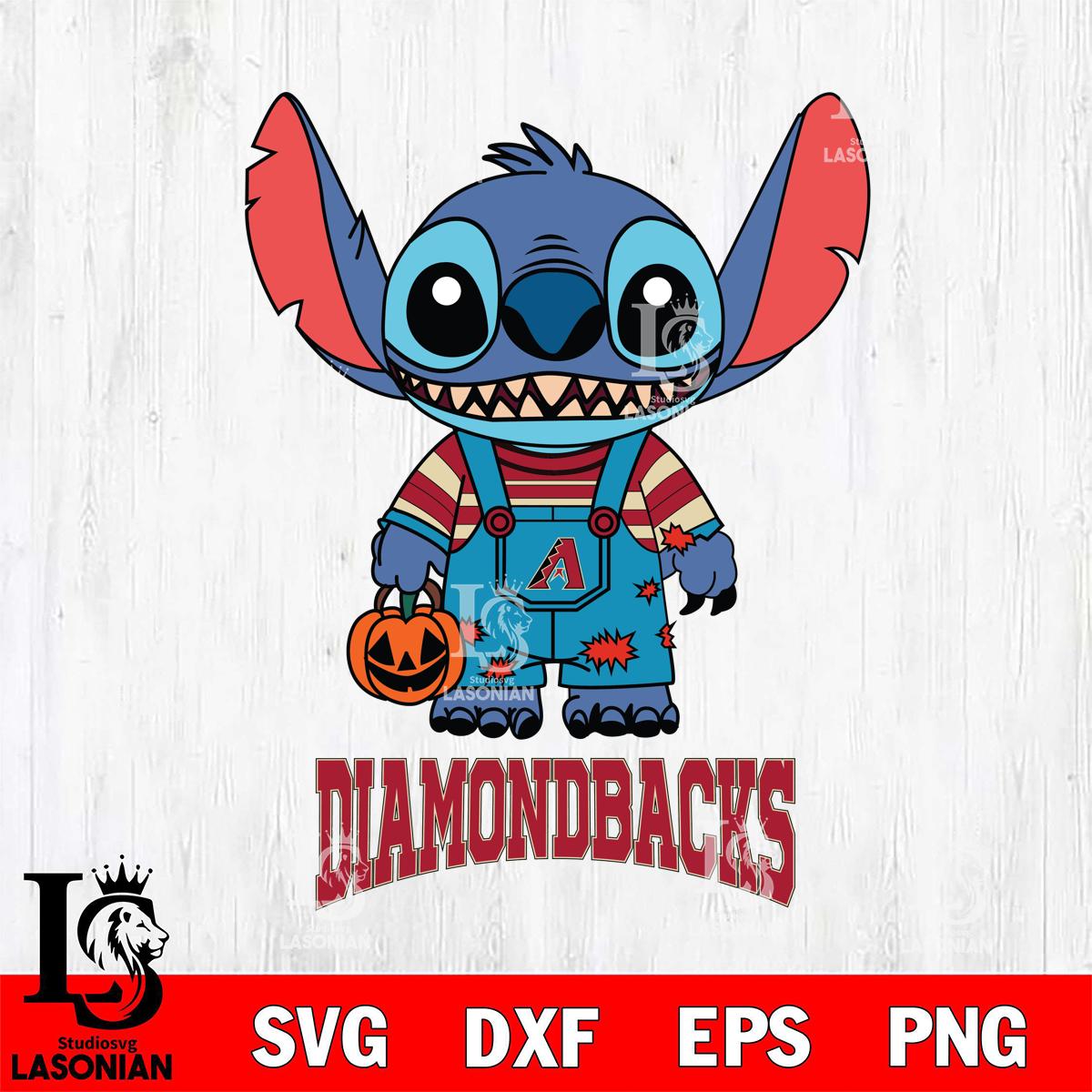 Arizona Diamondbacks Stitch Horror Halloween – lasoniansvg