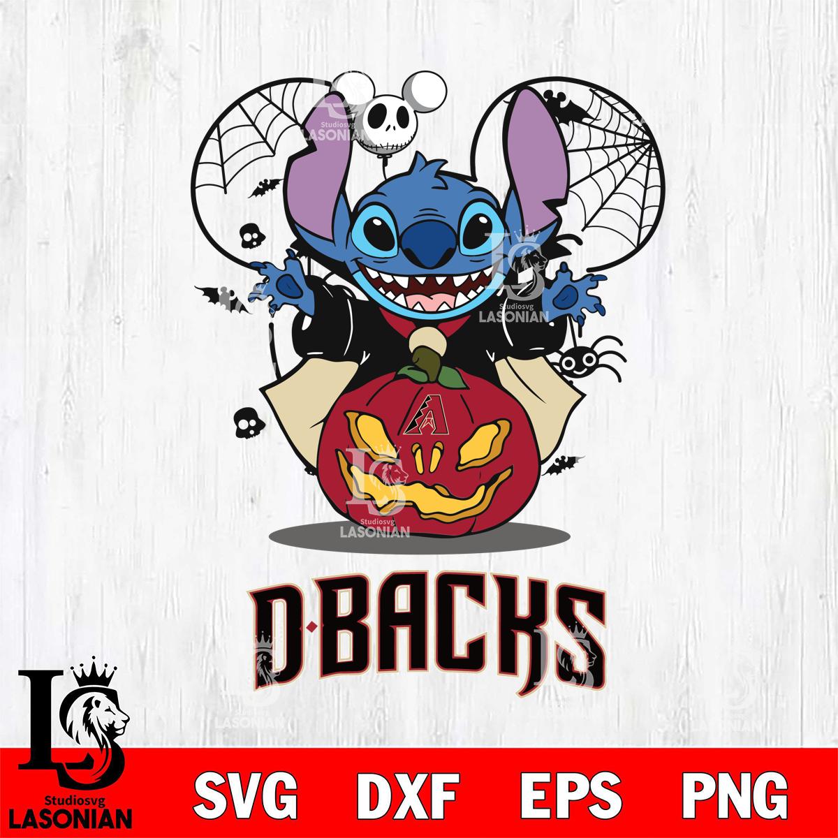 Arizona Diamondbacks Stitch Horror Halloween – lasoniansvg