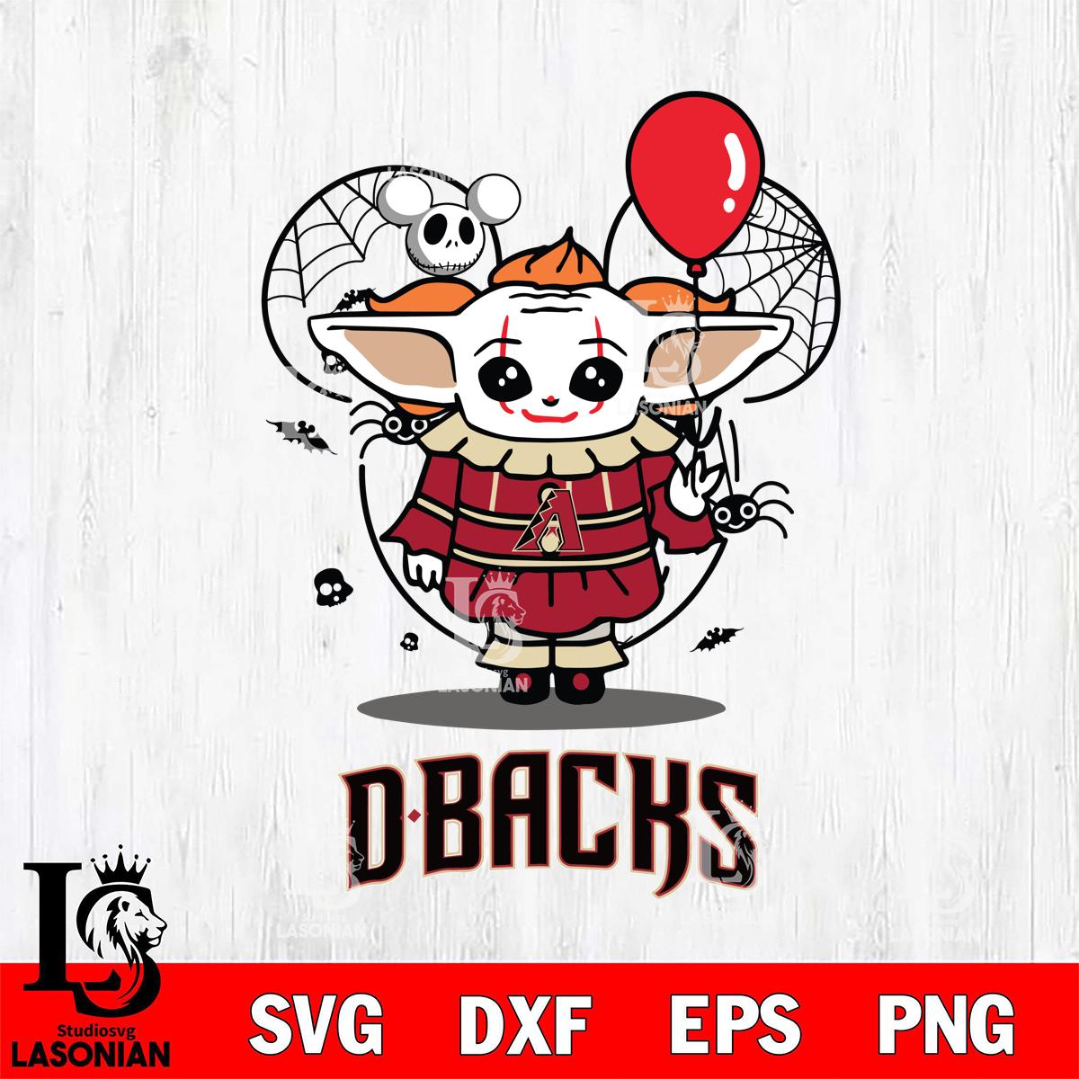Arizona Diamondbacks Stitch Pennywise Halloween – lasoniansvg