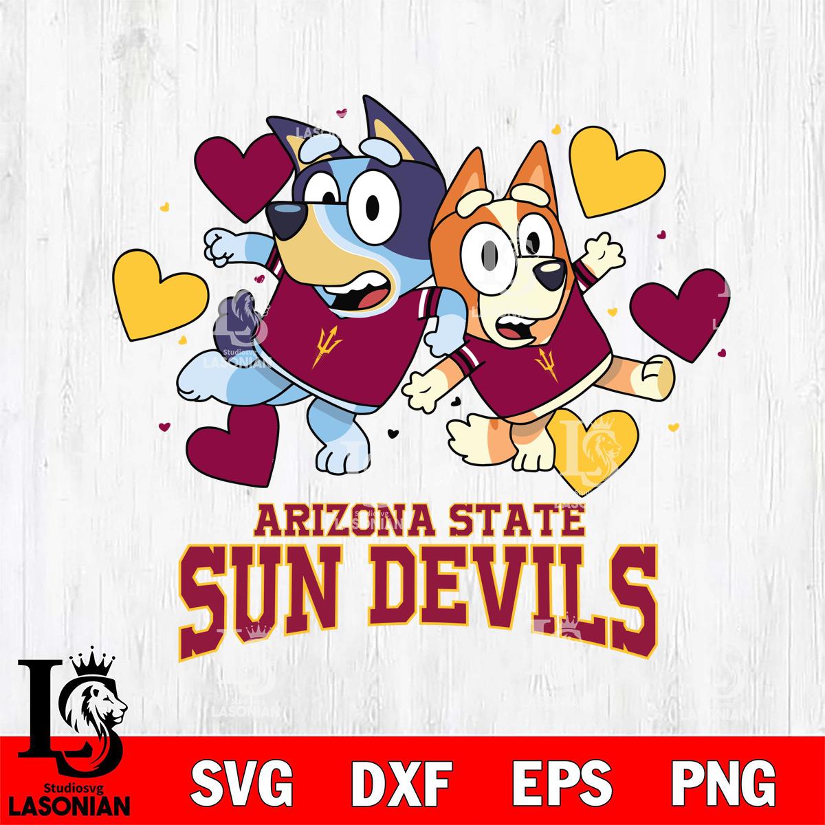 Arizona State Sun Devils Bluey & Bingo 10 – lasoniansvg