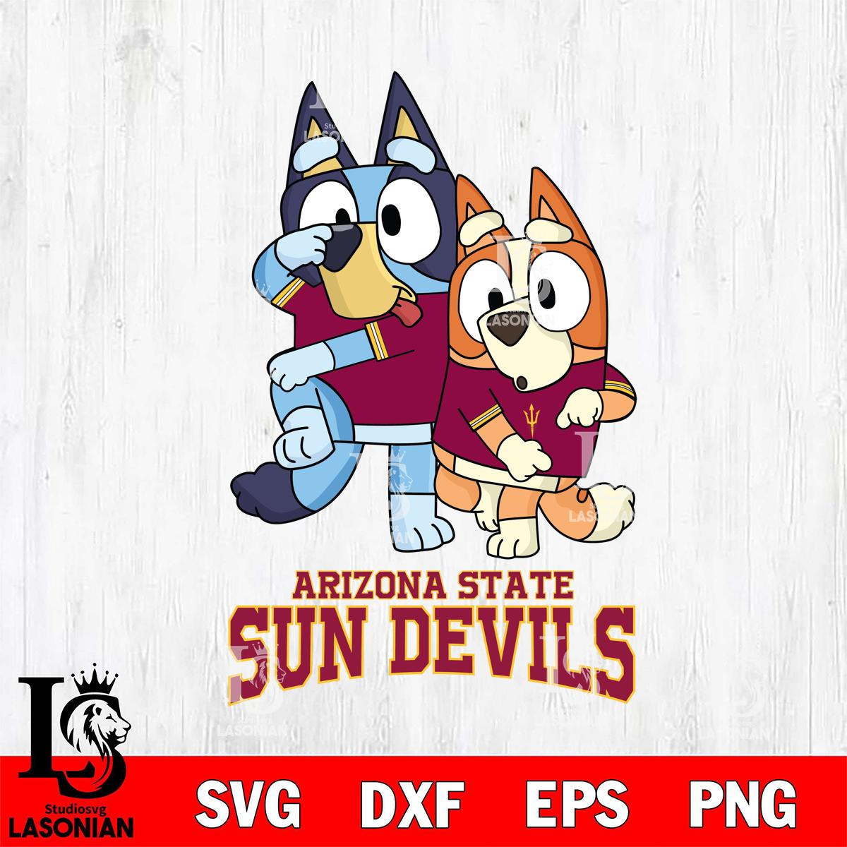 Arizona State Sun Devils Bluey & Bingo – lasoniansvg