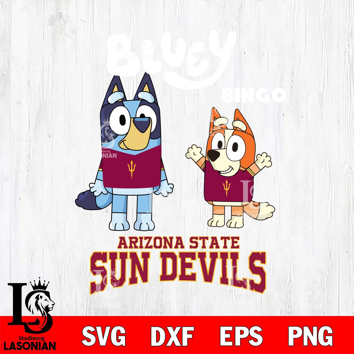 Arizona State Sun Devils Bluey & Bingo 4 – lasoniansvg