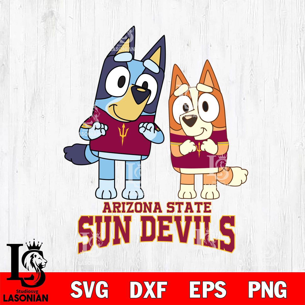 Arizona State Sun Devils Bluey & Bingo 6 – lasoniansvg