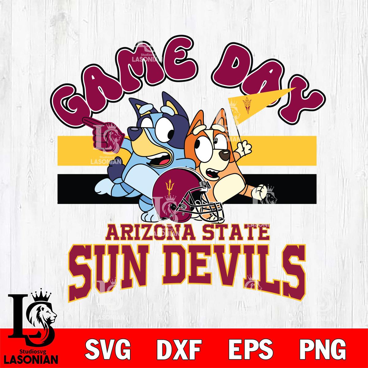 Arizona State Sun Devils Bluey & Bingo 9 – lasoniansvg
