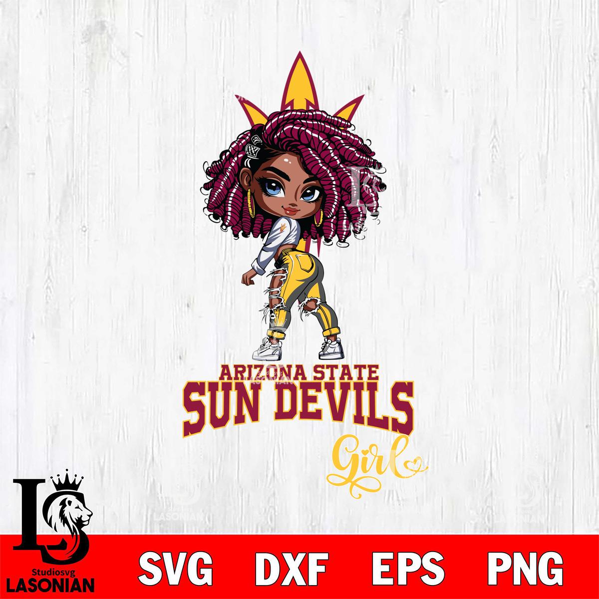 Arizona State Sun Devils Fan Girl – lasoniansvg